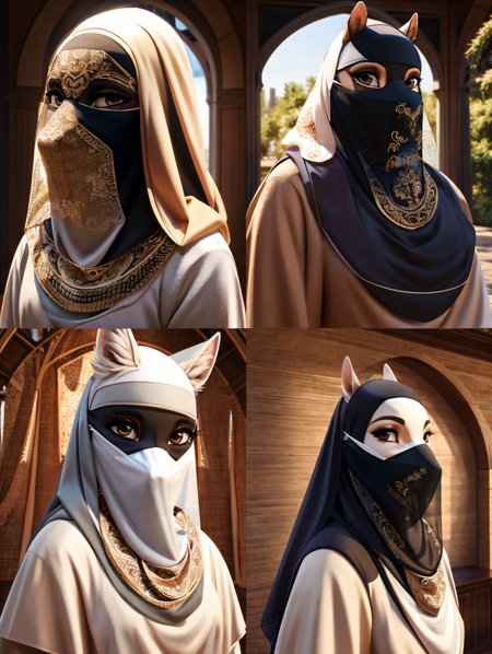 Hijab with mask veil - CivArchive (CivitAI Archive)