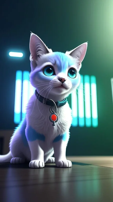 A happy, furry, cute cat with big eyes - CivArchive (CivitAI Archive)